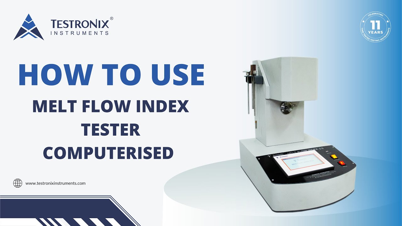 How to Use Melt Flow Index Tester Computerised - YouTube