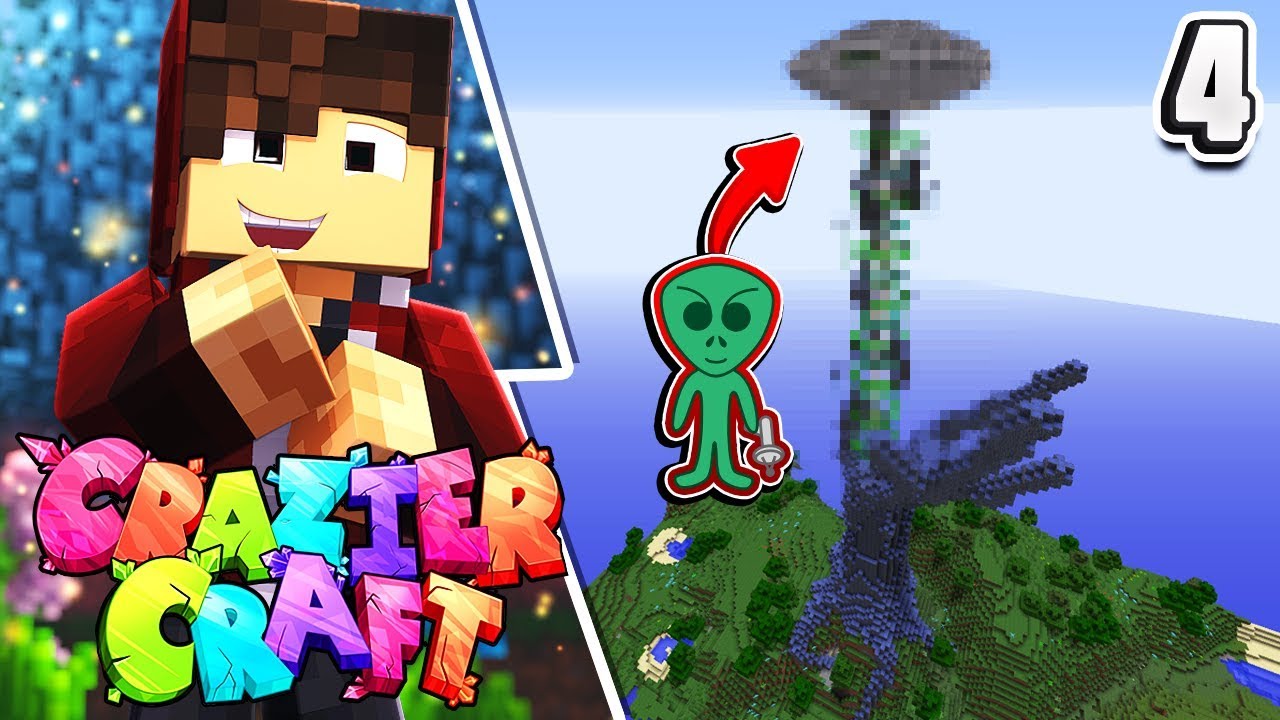 Minecraft: CrazierCraft Ep 4! - Alien Invasion... (Tree = Destroyed ...
