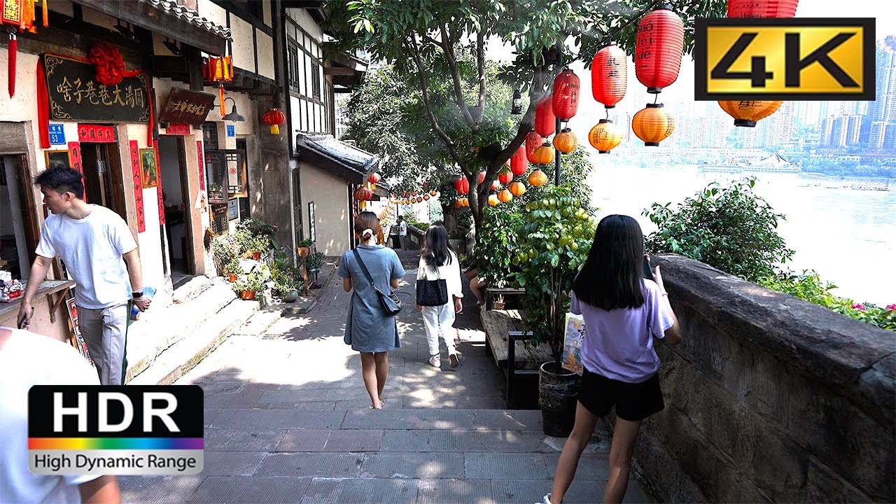 ChongQing Walk | ChongQing Street Walking | Mountain City Footpath | 4K ...