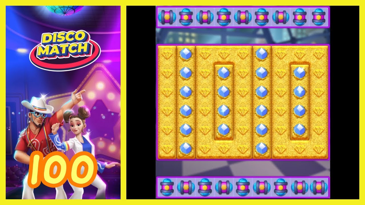 Disco Match Gameplay 100 - YouTube