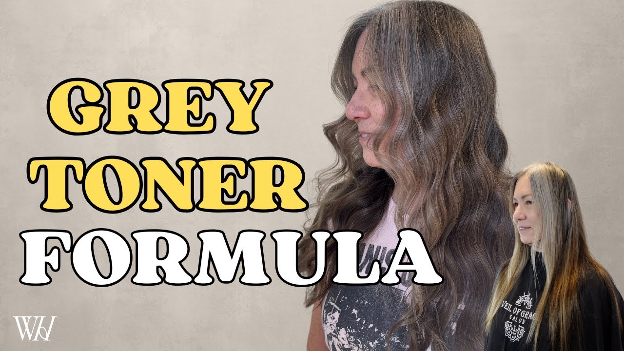 How to Achieve Perfect Grey Toning Color : Grey Hair Color Placement ...