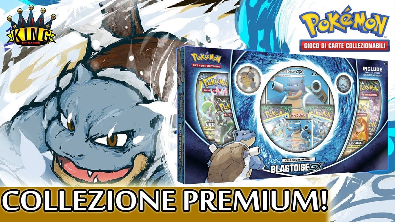 Pokémon Collezione Premium Blastoise GX BOX OPENING - YouTube