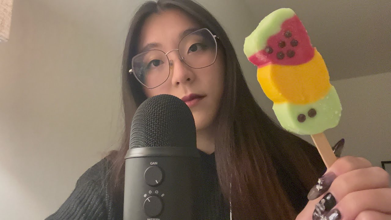 ASMR | Popsicle Eating (1k Special) - YouTube