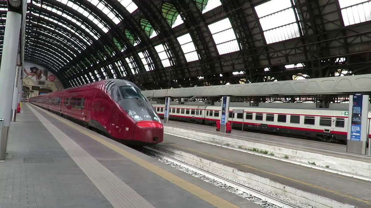 NTV Italo ETR575-ös AGV indul Milánóból Nápolyba. - YouTube