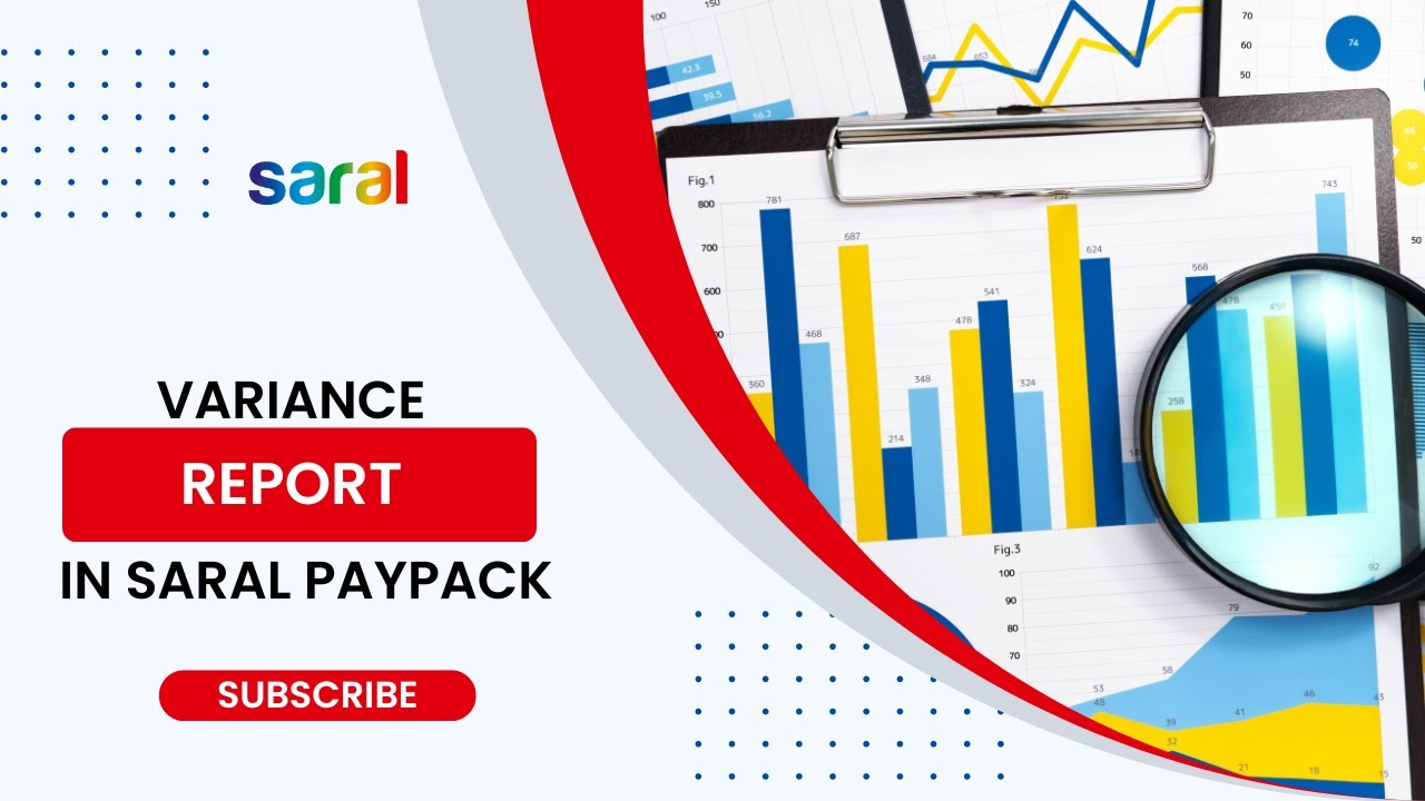 Variance Report In Saral PayPack - YouTube