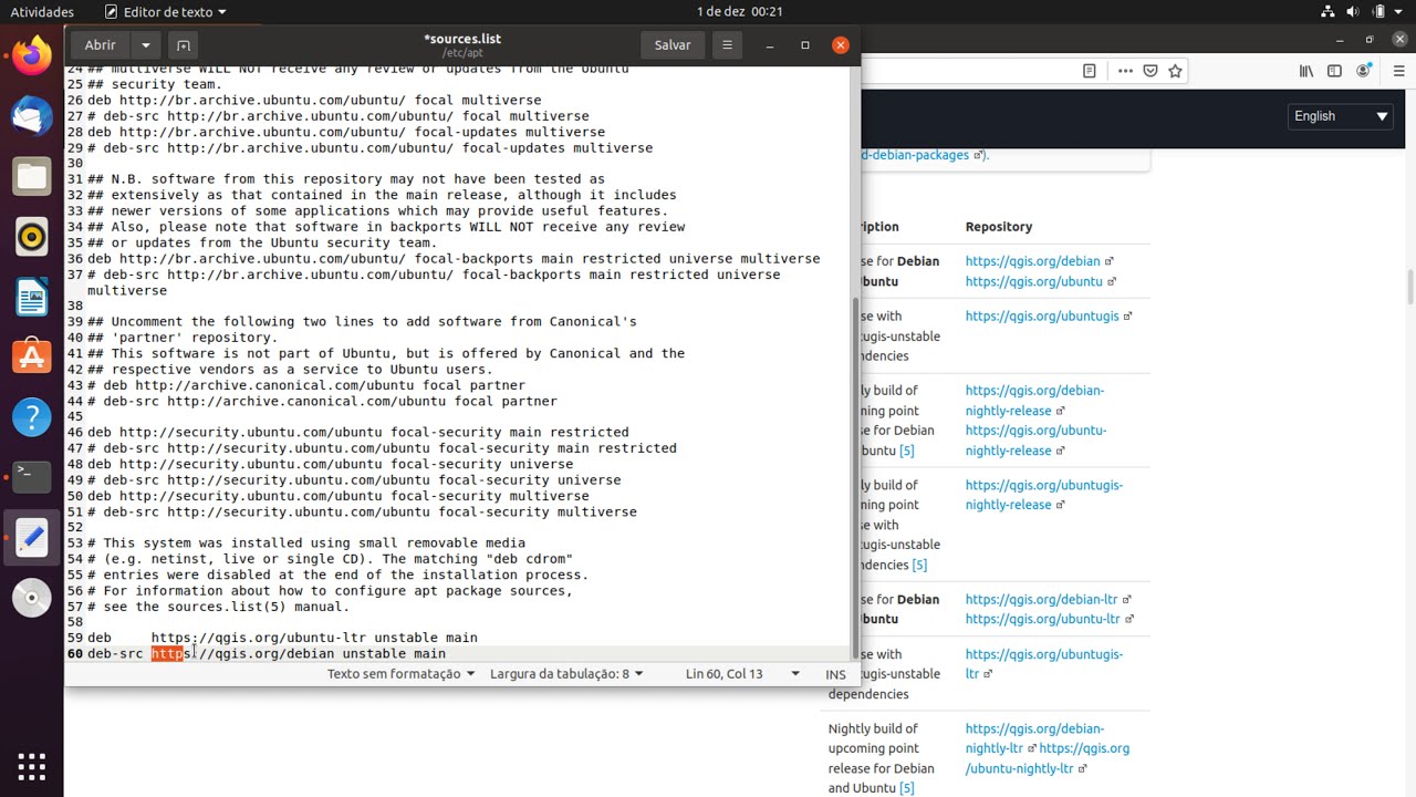 S5e6 Instalando Qgis 310 No Ubuntu 20 Youtube