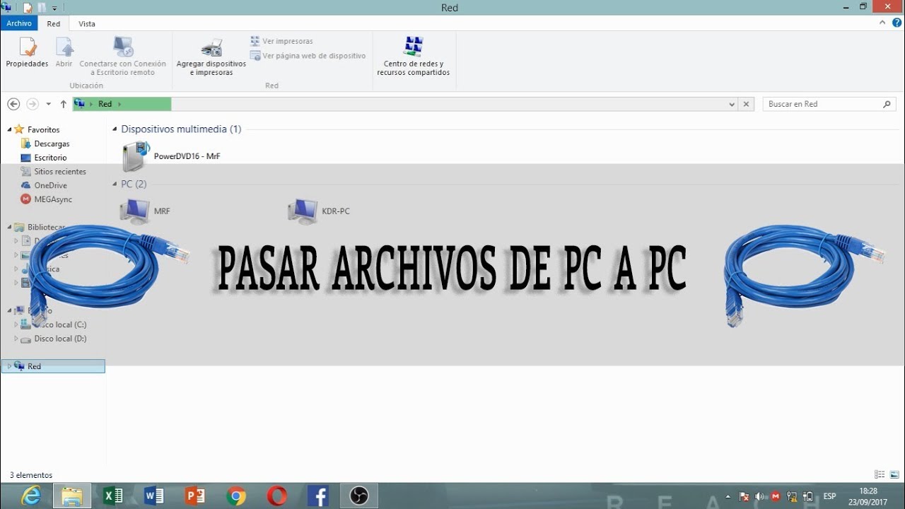 Pasar archivos de un PC a otro sin programas 2020 - YouTube