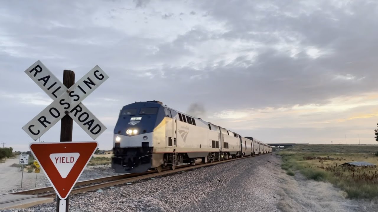 Amtrak California Zephyr Train 5 West Through Colorado (With Pacing ...