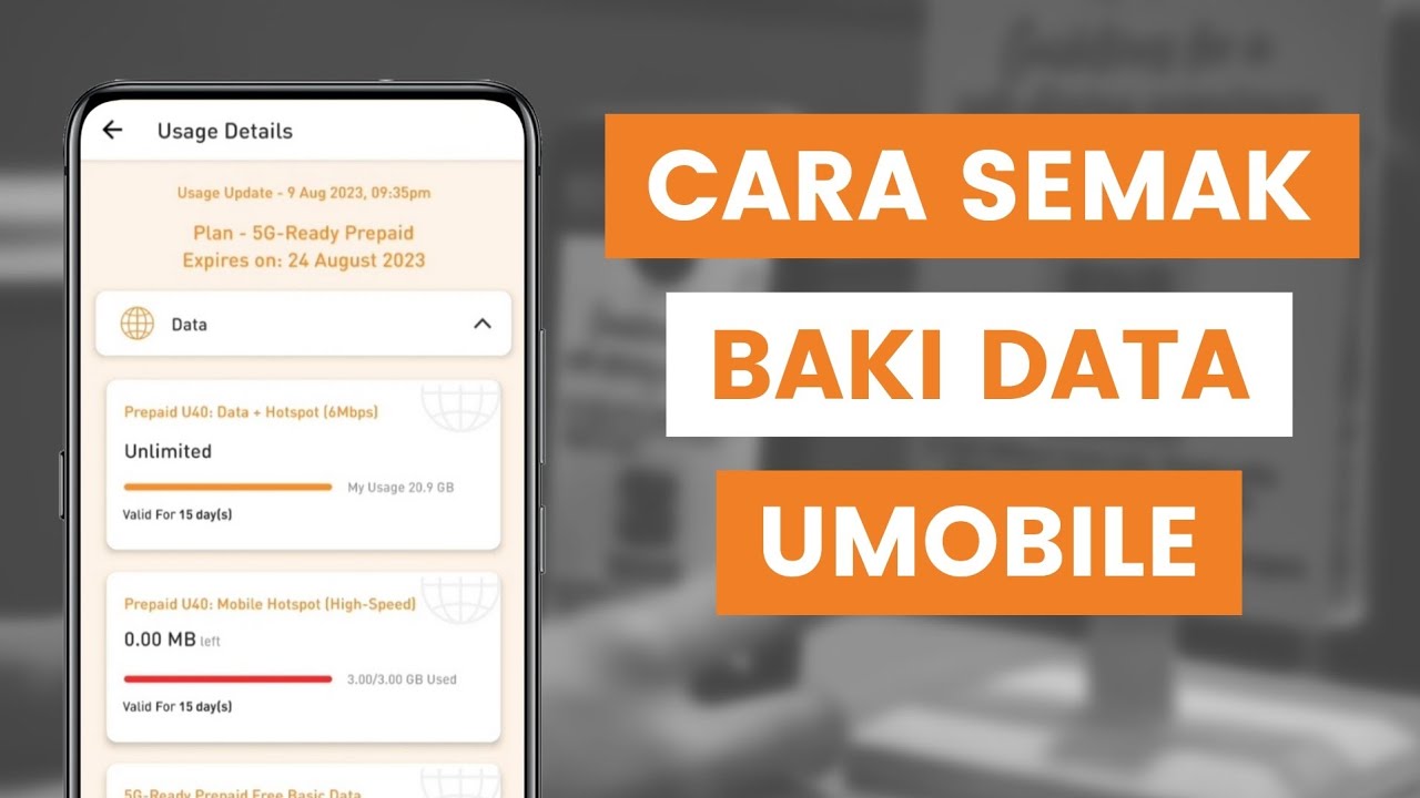 Cara Semak Jumlah Penggunaan Data UMobile Melalui Aplikasi MyUMobile ...