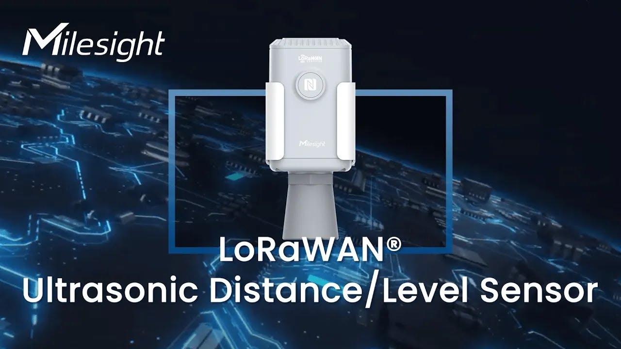 Milesight EM500-UDL LoRAWAN Ultrasonic Distance & Level Sensor - YouTube
