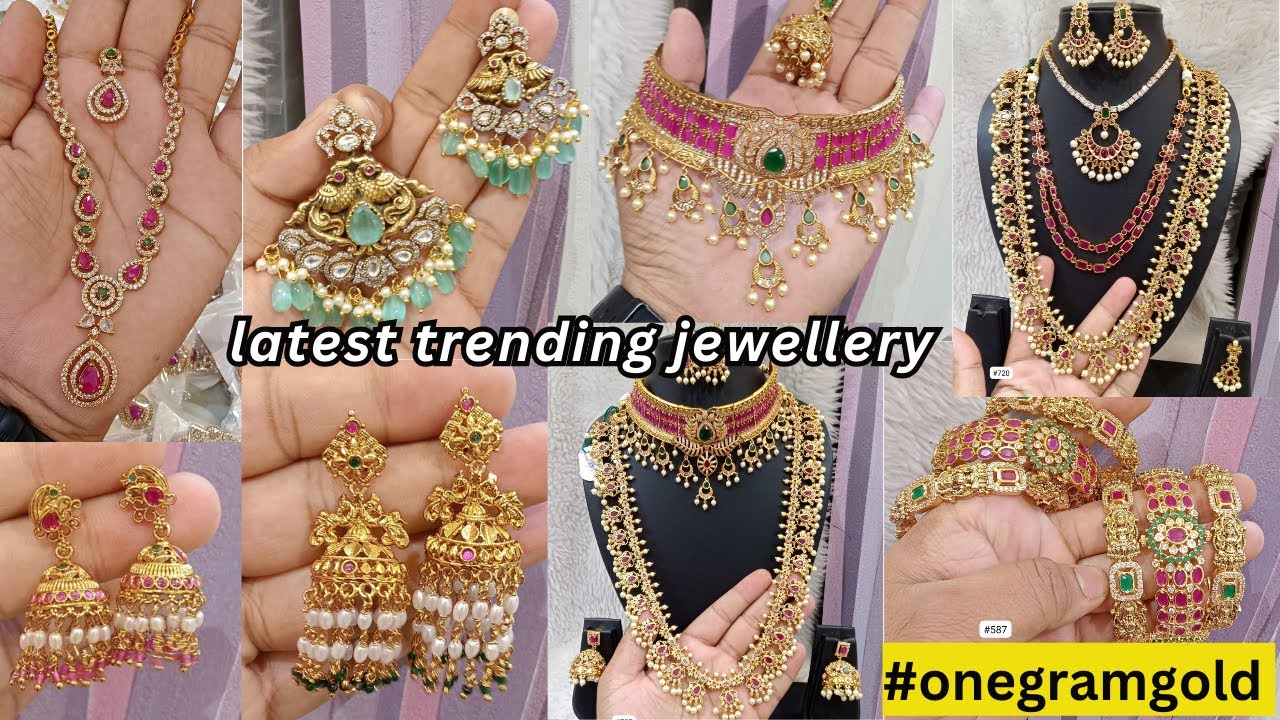 one gram gold jewellery new trending collection || Devadha Fashion ...