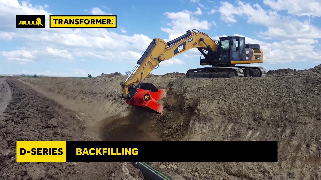 ALLU Transformer Screener Crusher - Pipeline Padding - YouTube