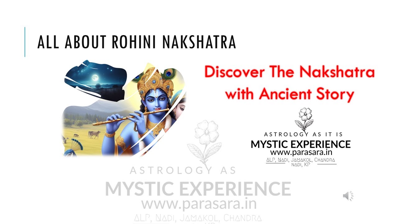 All about Rohini Nakshatra, with Remedy , known as “the red one” in Sanskrit - YouTube