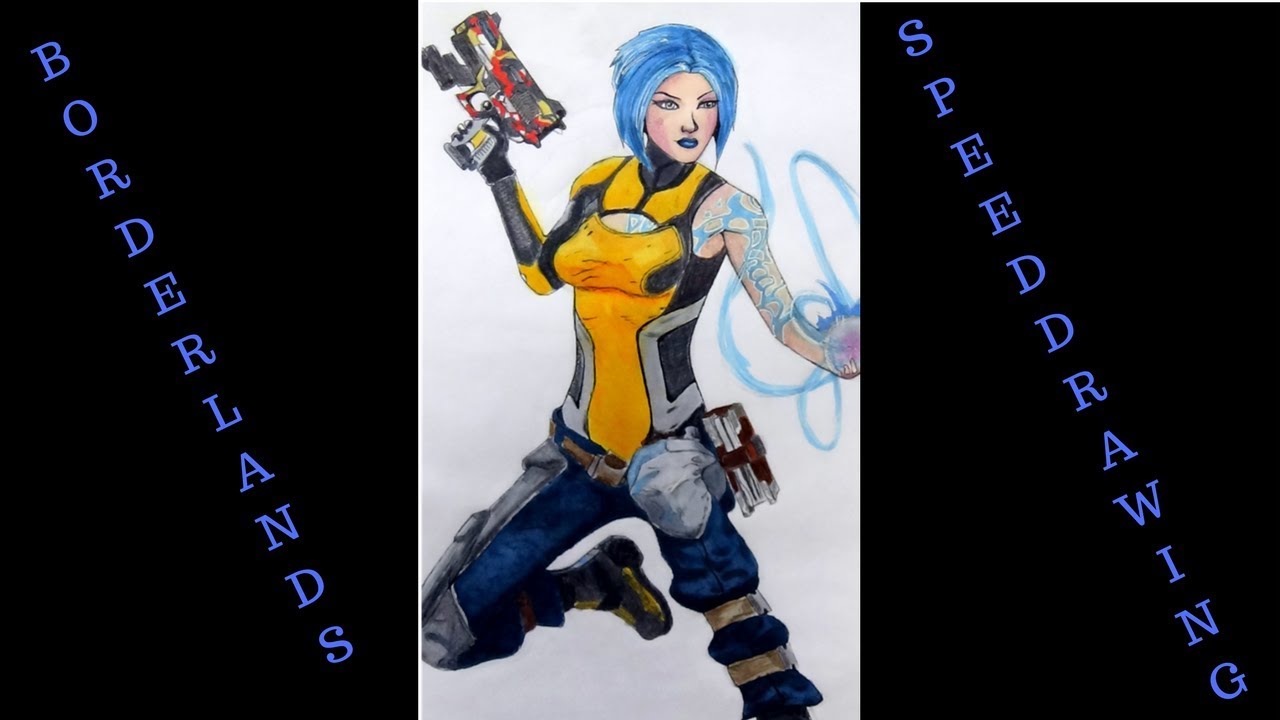 MAYA - Speed Drawing | BORDERLANDS 2 - YouTube