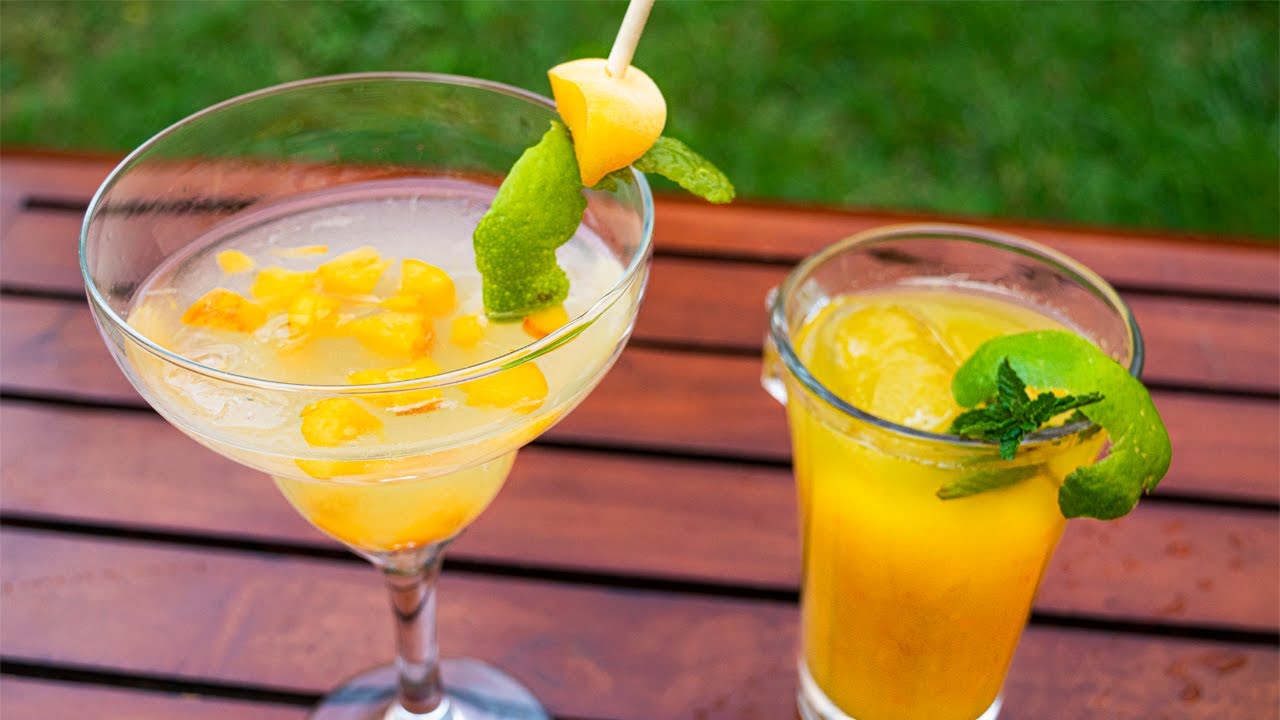 Soda de durazno con menta - Peach Vodka 2 bebidas deliciosas de durazno ...