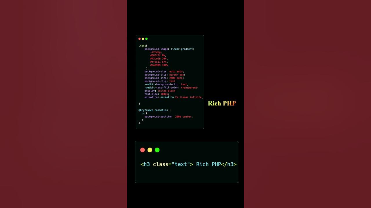Text with Multicolor Animation Using CSS - YouTube