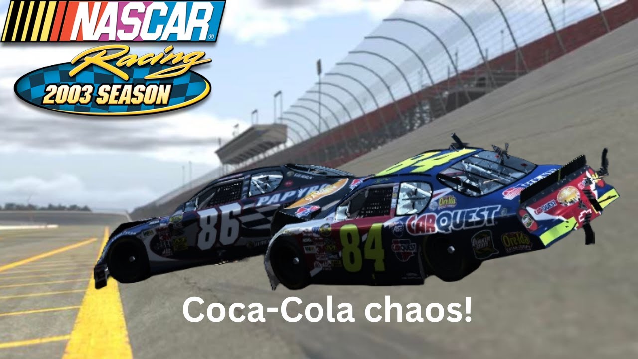 CRAZY 250+ MPH NASCAR Racing at Coca-Cola Superspeedway in NR2003 ...