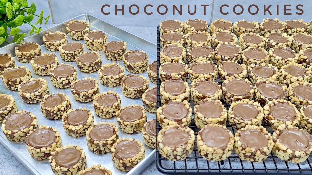 CHOCONUT COOKIES KUE LEBARAN ENAK - YouTube