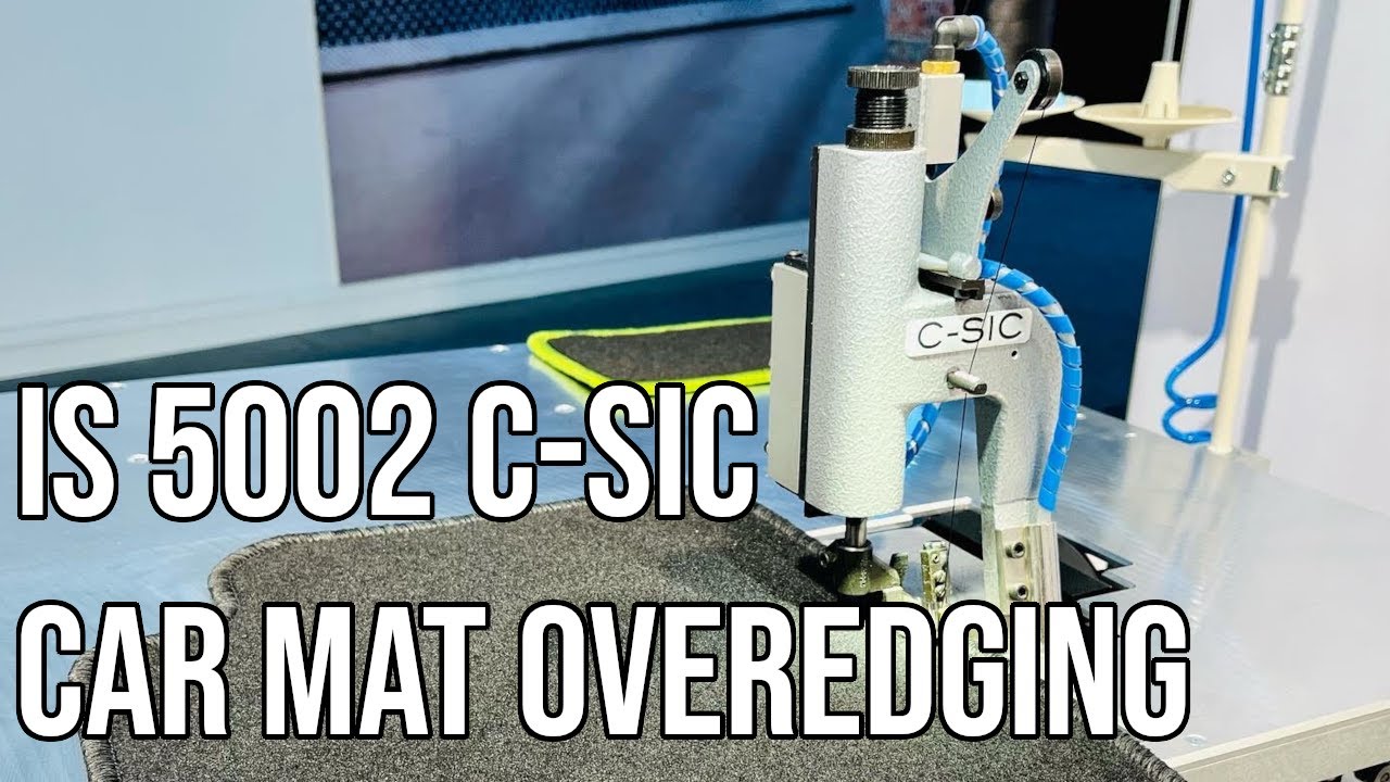 IS 5002-C-SIC / Carmats overedging machine - YouTube