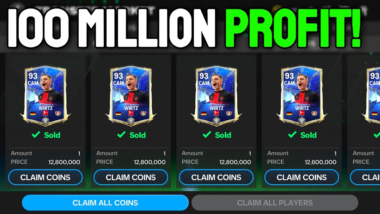 The Easiest 100 Million Coins I've Ever Made! FC Mobile Market Update ...