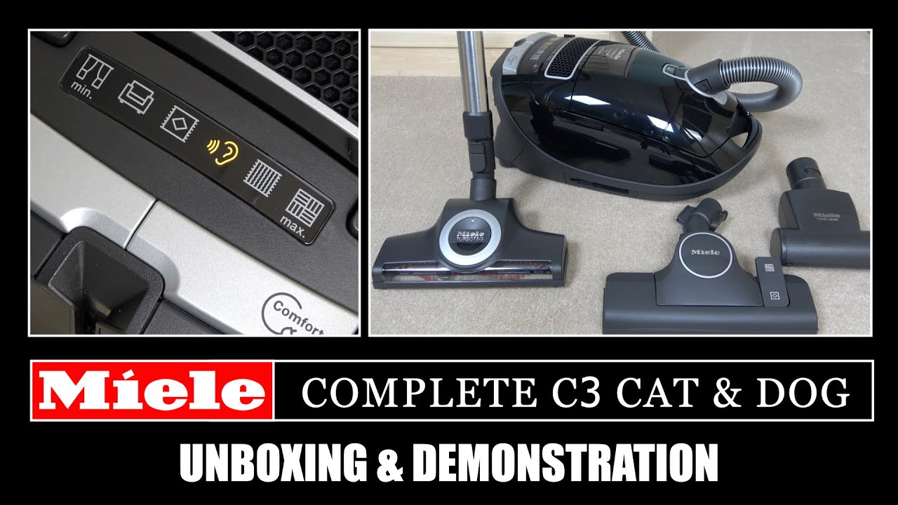 Miele Complete C3 Cat & Dog Vacuum Cleaner Unboxing & Demonstration ...