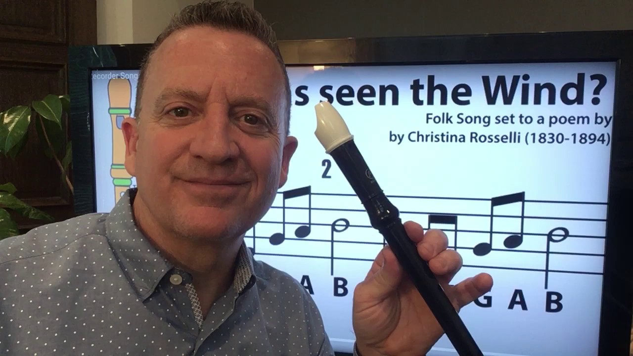 Who has seen the Wind? Recorder tutorial - YouTube