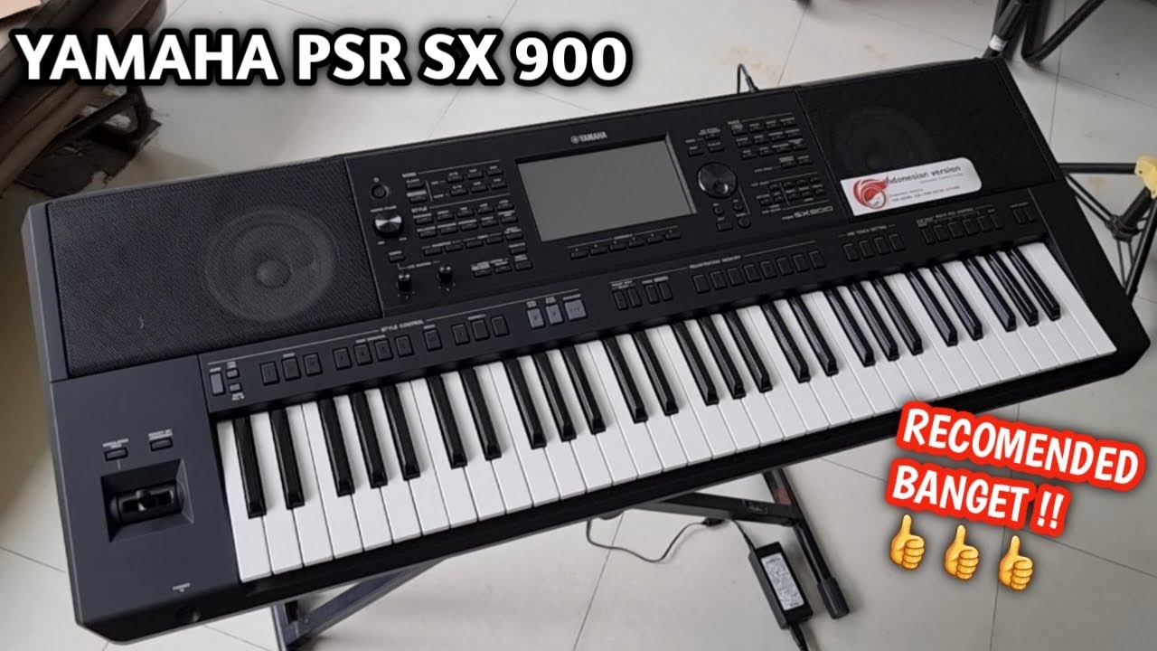 UNBOXING KEYBOARD YAMAHA PSR SX 900 I MEMORY 1 GB & BLUETOOTH - YouTube