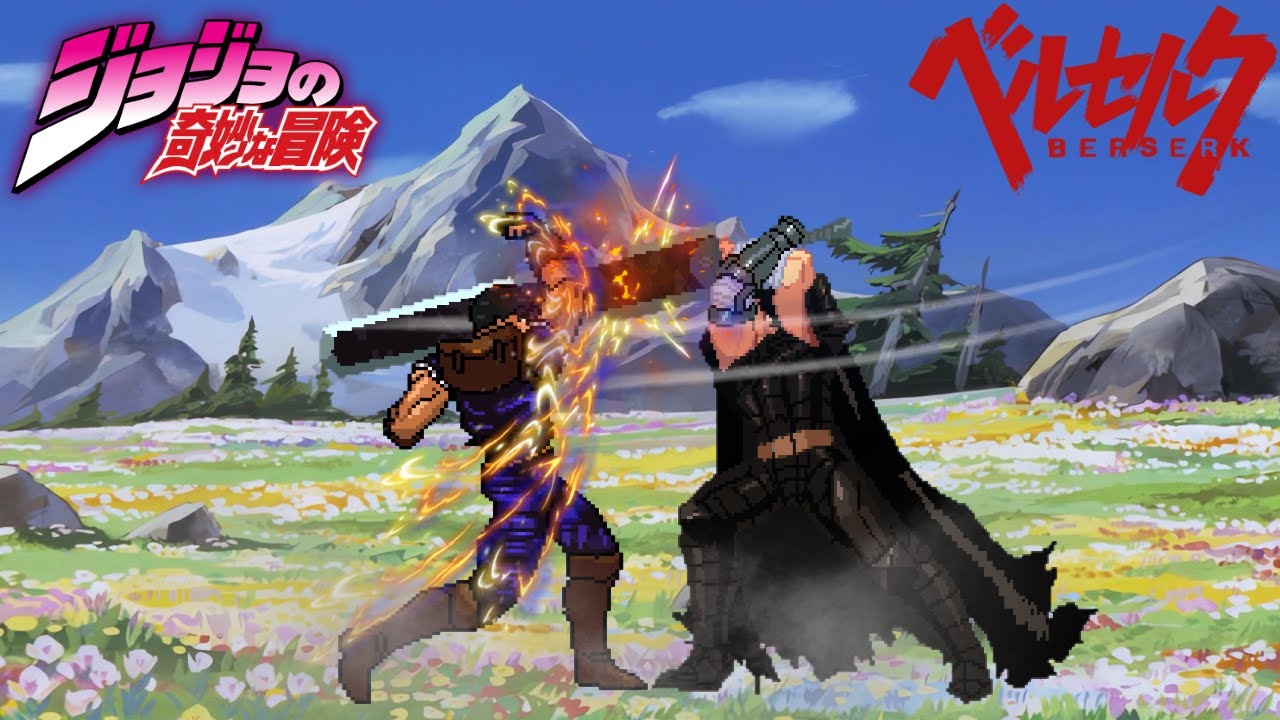 Guts vs Jonathan Joester - Berserk X Jojo's Bizarre Adventure l Anime ...