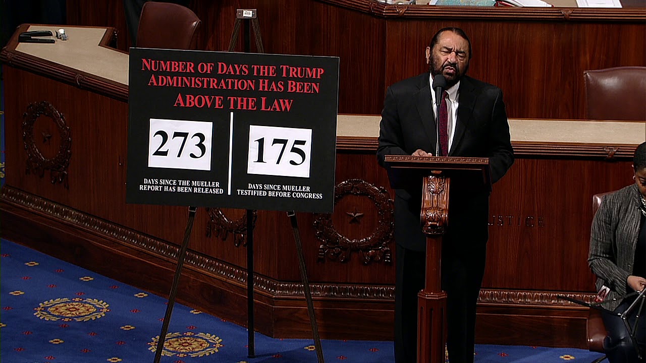 Rep. Al Green – We Need a Senate Trial NOT a Senate Briefing - YouTube