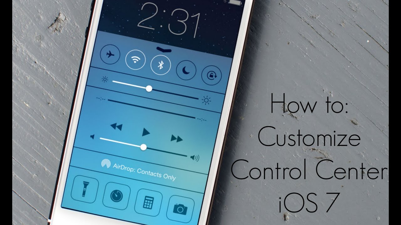 How to Customize Control Center on iOS 7 (FlipControlCenter) - YouTube