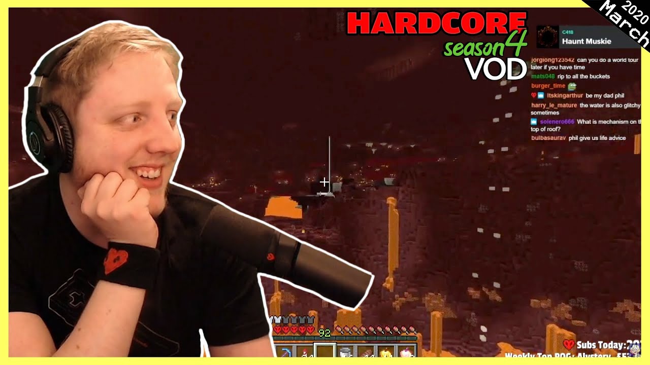 QUARANTINE STREAM - Hardcore Season 4 - Philza VOD - Streamed on March ...