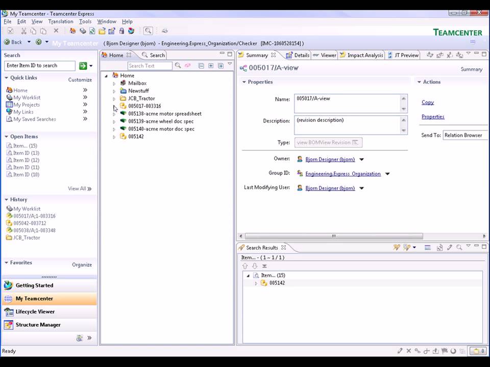 Overview of Teamcenter Express Version 5 - YouTube