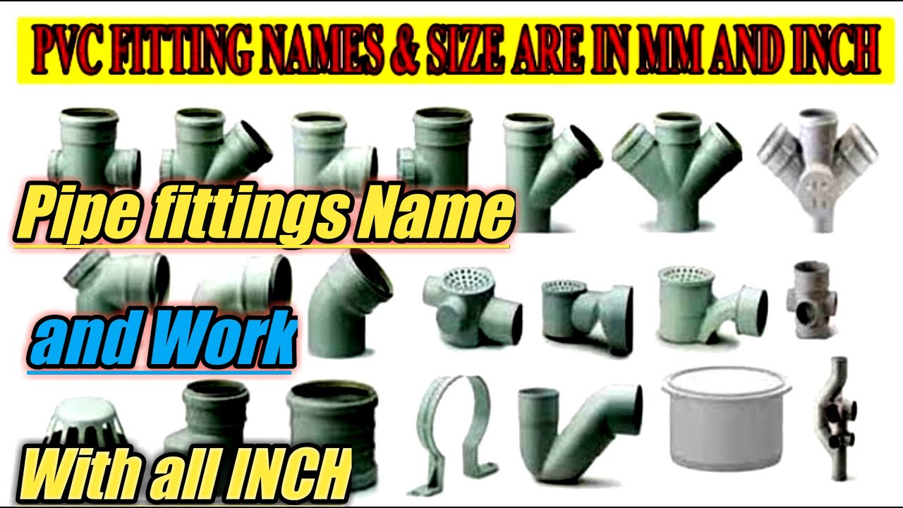 PVC pipe fittings Name and work || Teach Nepal || - YouTube