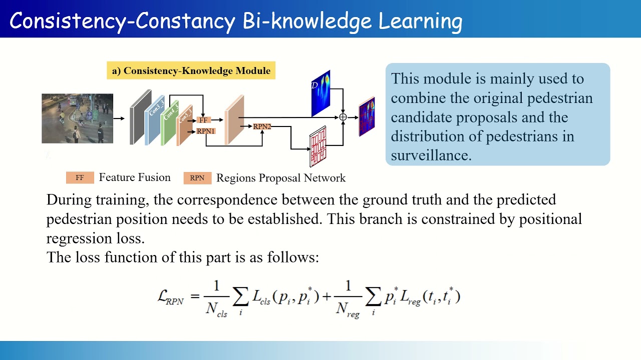 Consistency-Constancy Bi-Knowledge Learning for Pedestrian Detection in Night Surveillance - YouTube