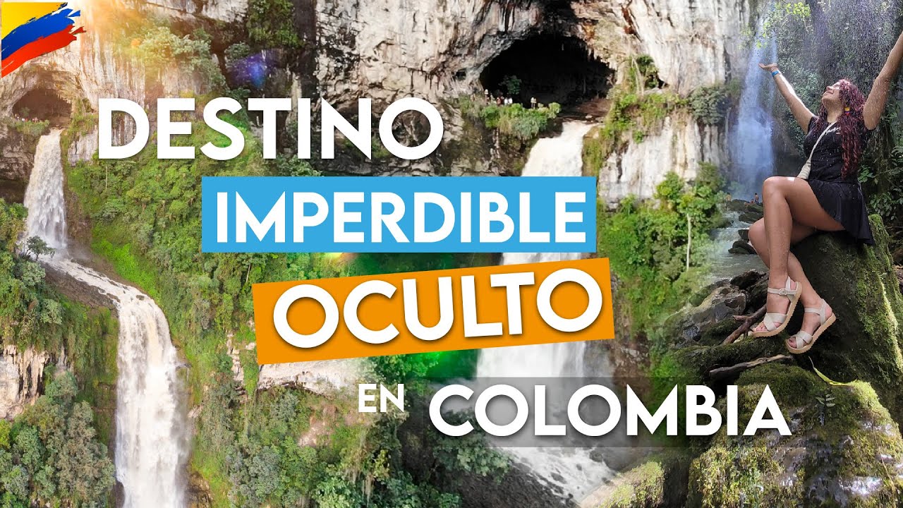 Una cascada que sale de una cueva 🤯 | Santander, Colombia - Ventanas de ...