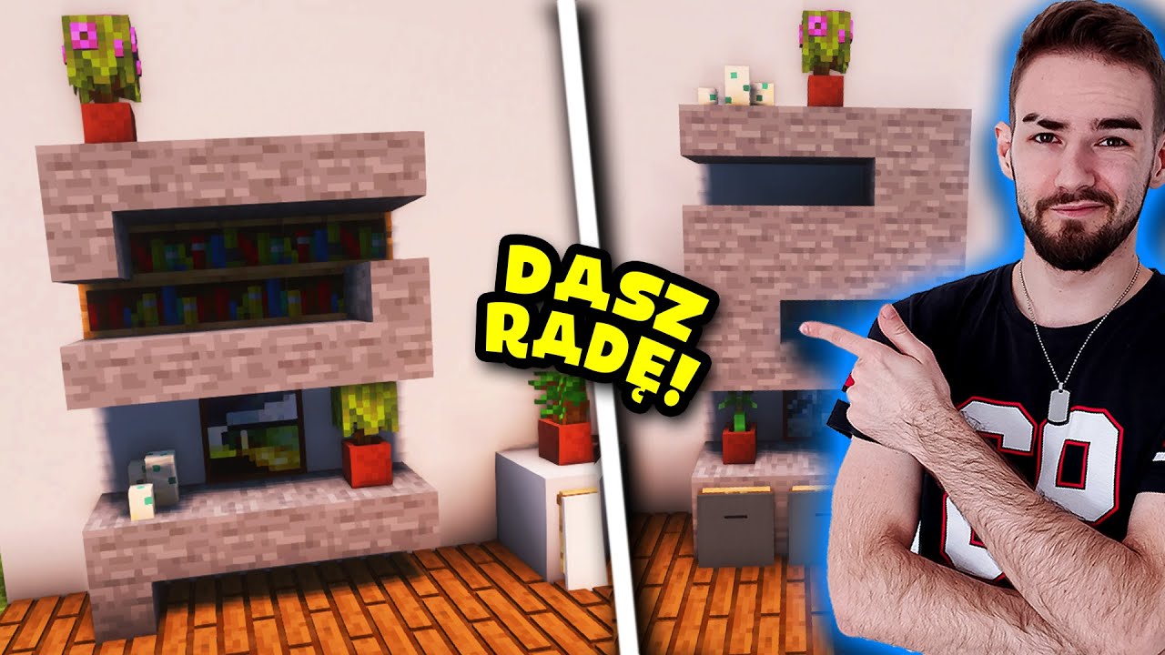 Regały do Salonu w Minecraft *bez modów* - YouTube