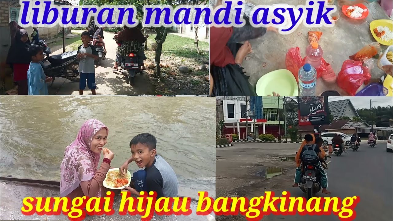 Objek Wisata Sungai Hijau Bangkinang Kampar - YouTube
