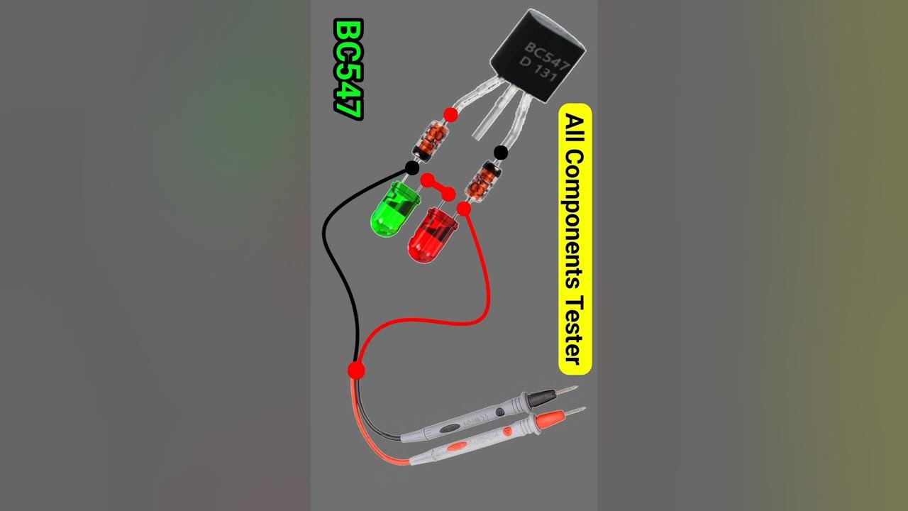 How To Make Universal Components Tester Using BC547#shorts - YouTube