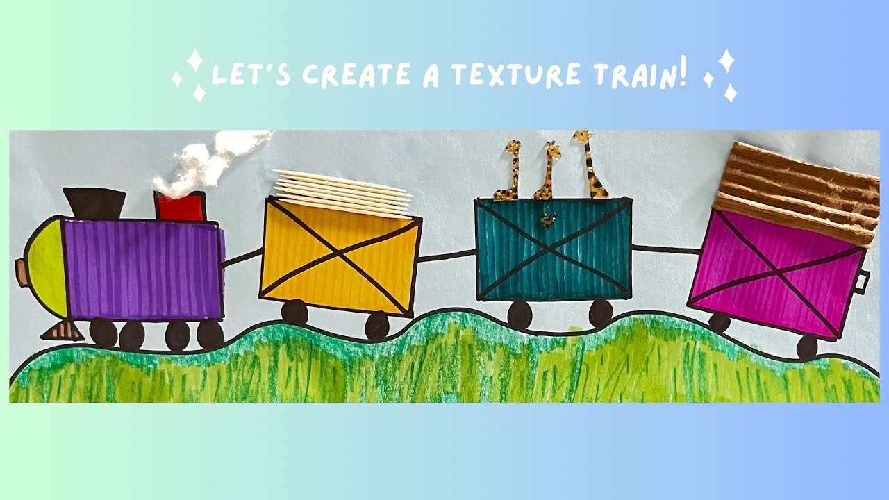 Texture Train Art Project - YouTube