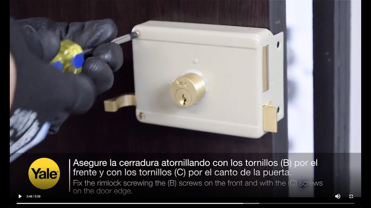 ¿Cómo instalar tu llavín 610 de Yale? - YouTube