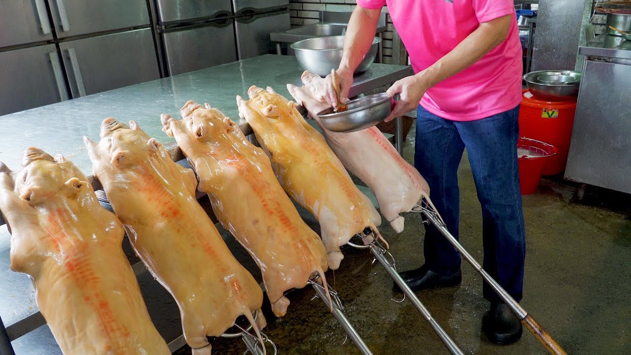 Visual Impacting Process ! Crispy Roast Suckling Pig Making - Hong Kong ...
