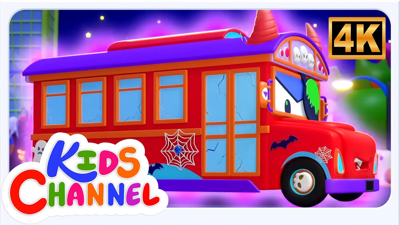 Halloween Wheels on the Bus 🚌 Fun Kids Rhyme & Learning Song - YouTube