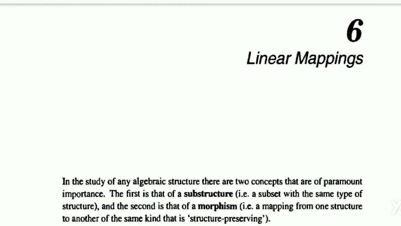 Linear algebra module 3 lecture 1 - YouTube