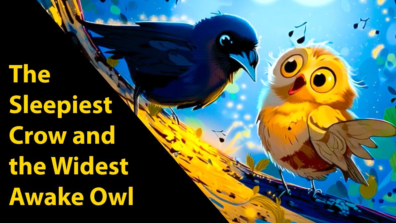 The Sleepiest Crow and the Widest Awake Owl | Bedtime Story 🌙 - YouTube
