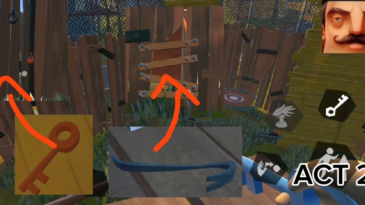 Hello neighbor act 2 all different ways to escape - YouTube