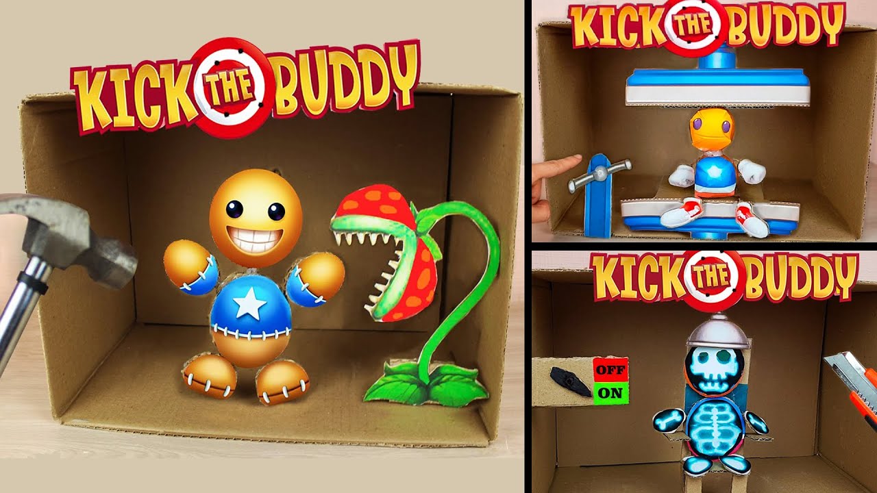 TOP 10 Ways to Kick The Buddy in Real Life - Cardboard Game - YouTube