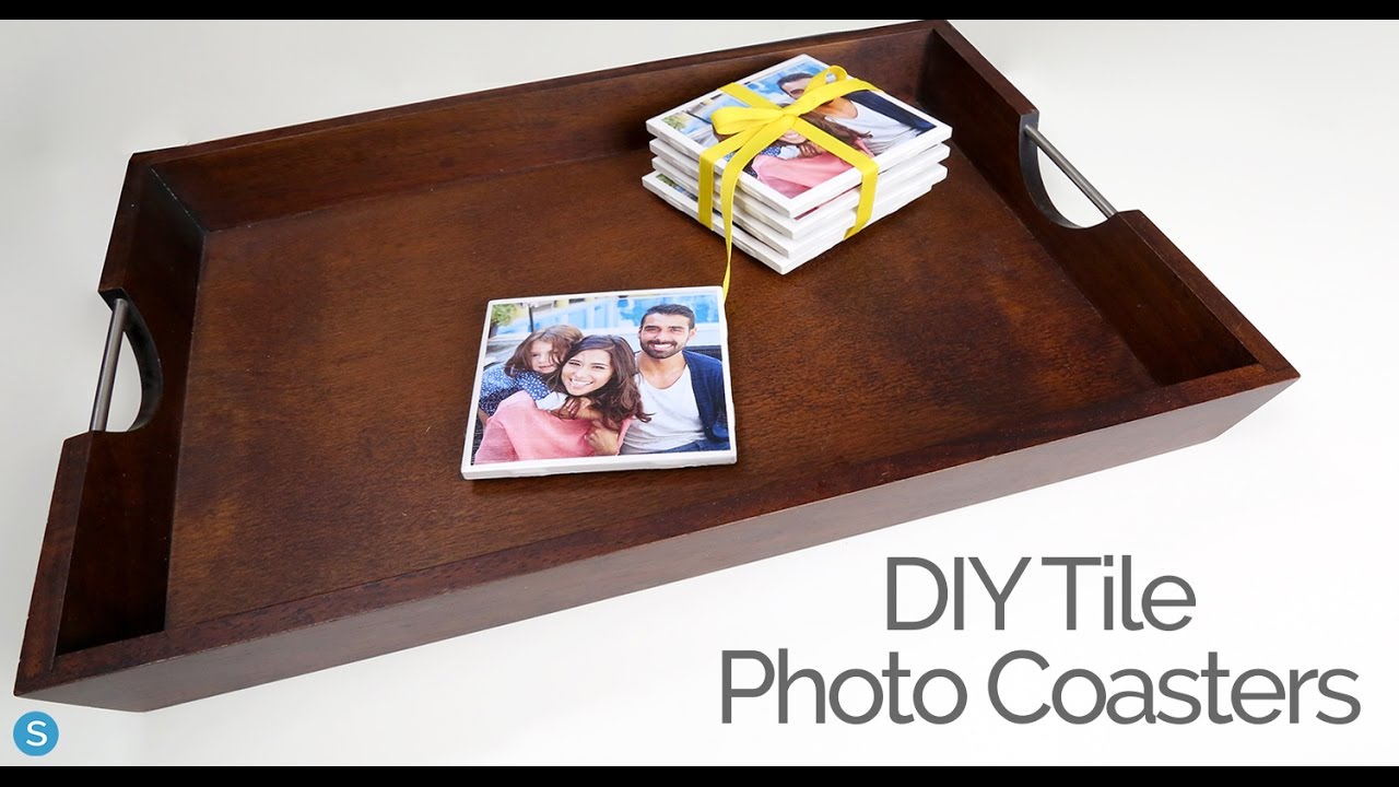 Easy DIY Craft: Tile Photo Coasters | Simplemost - YouTube