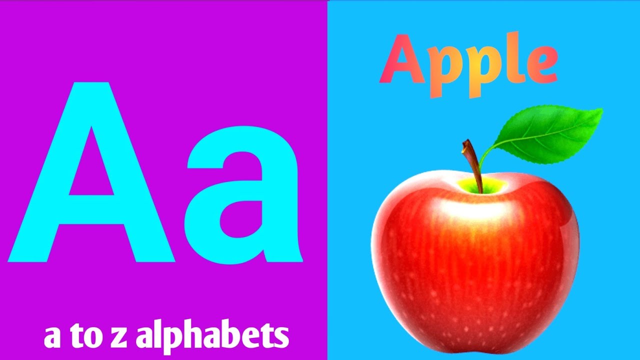 a for apple b for Ball, write abcd alphabet letters, chote bacche ki ...