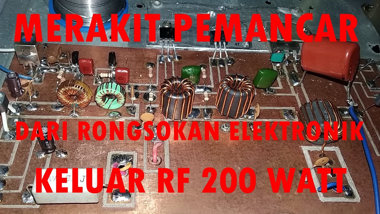 PEMANCAR RADIO DARI BARANG BEKAS KELUAR RF 200 WATT - YouTube