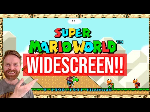 Super Mario World Widescreen ROM HACK - how to play it on Android and PC